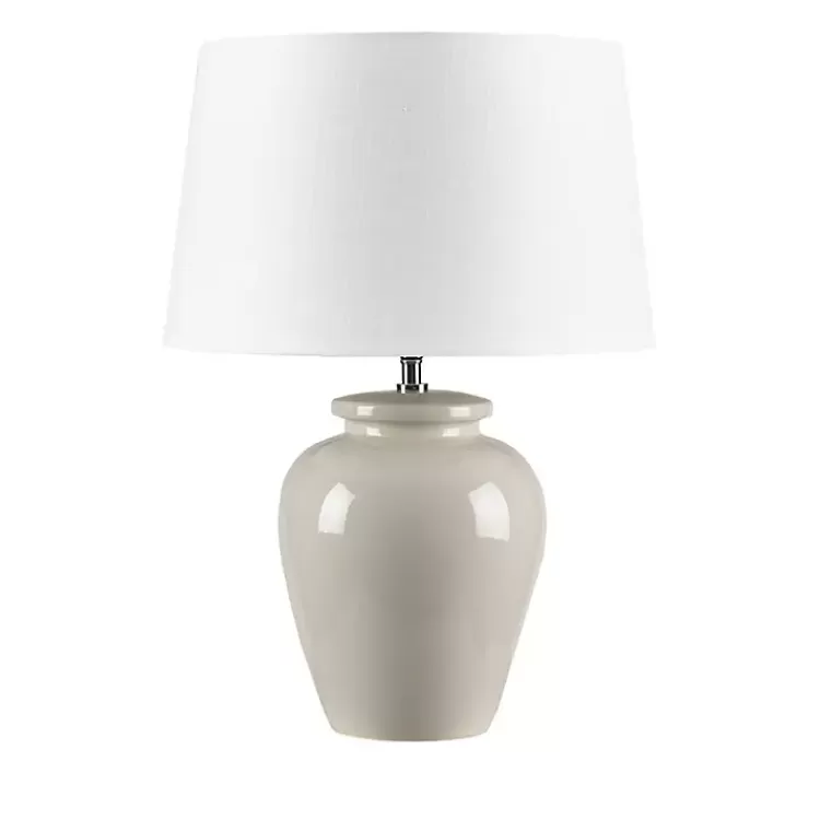 Cream Glazed Ceramic Anzio Table Lamp>Kirklands Home Shop • Kirklands Home
